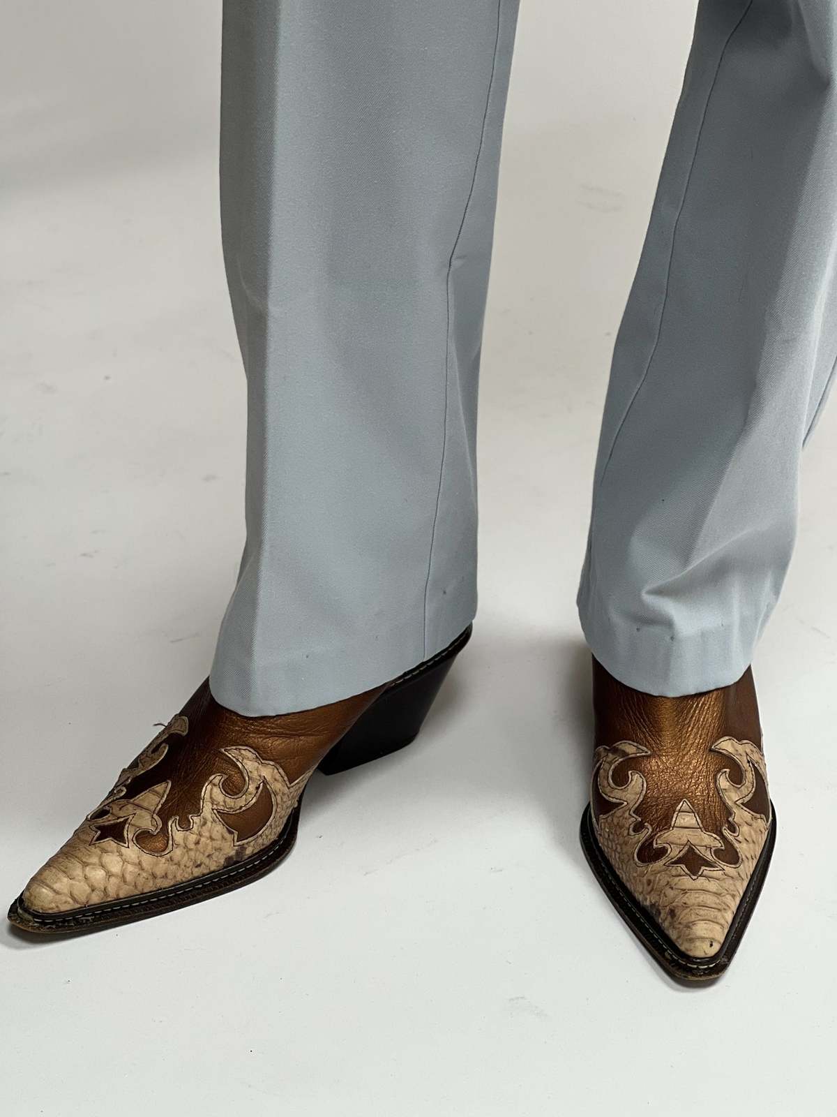 Pliner Western Boots - Metallic | Garmentory