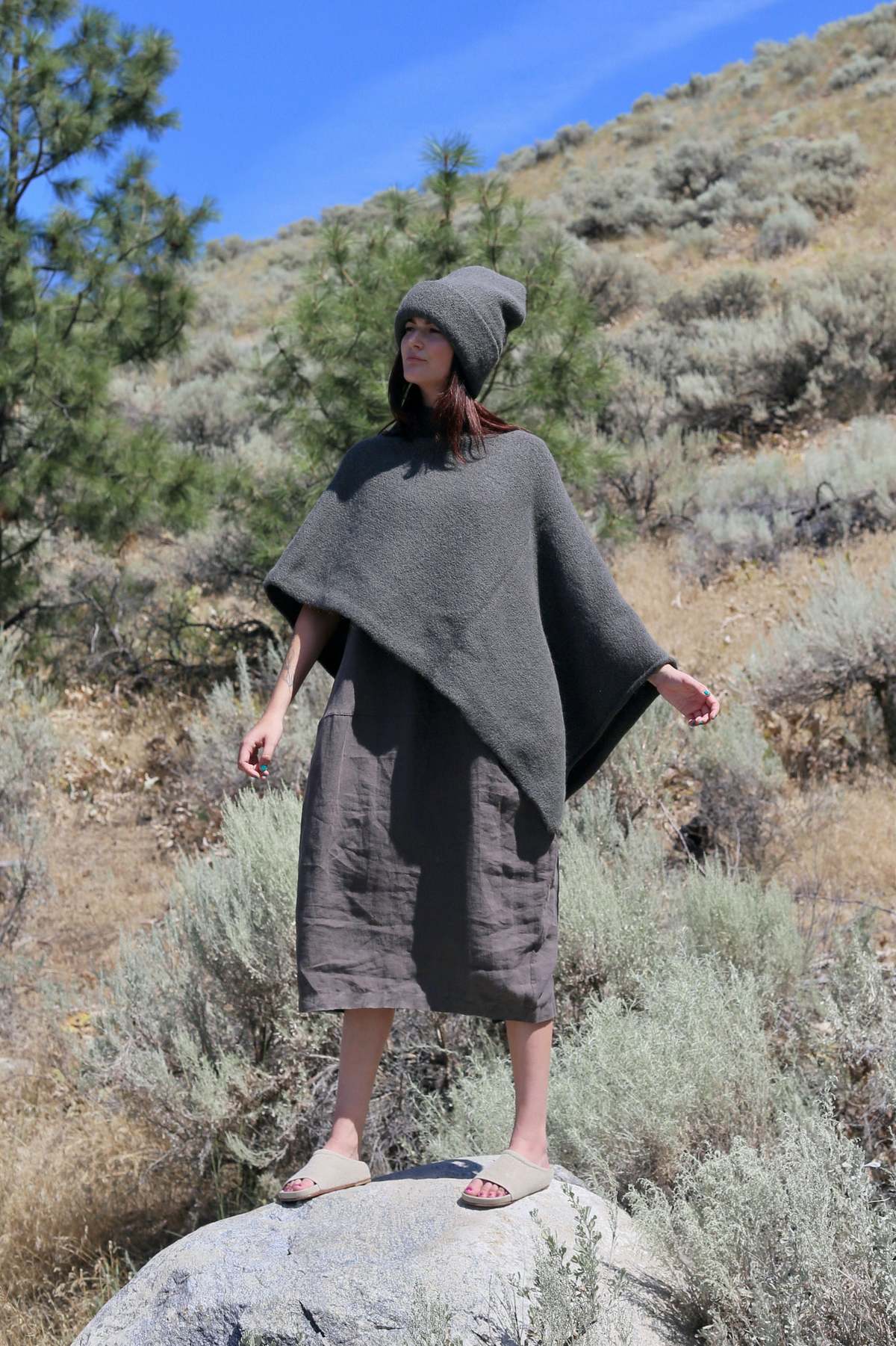 Lauren Manoogian Fold Poncho - Loden | Garmentory