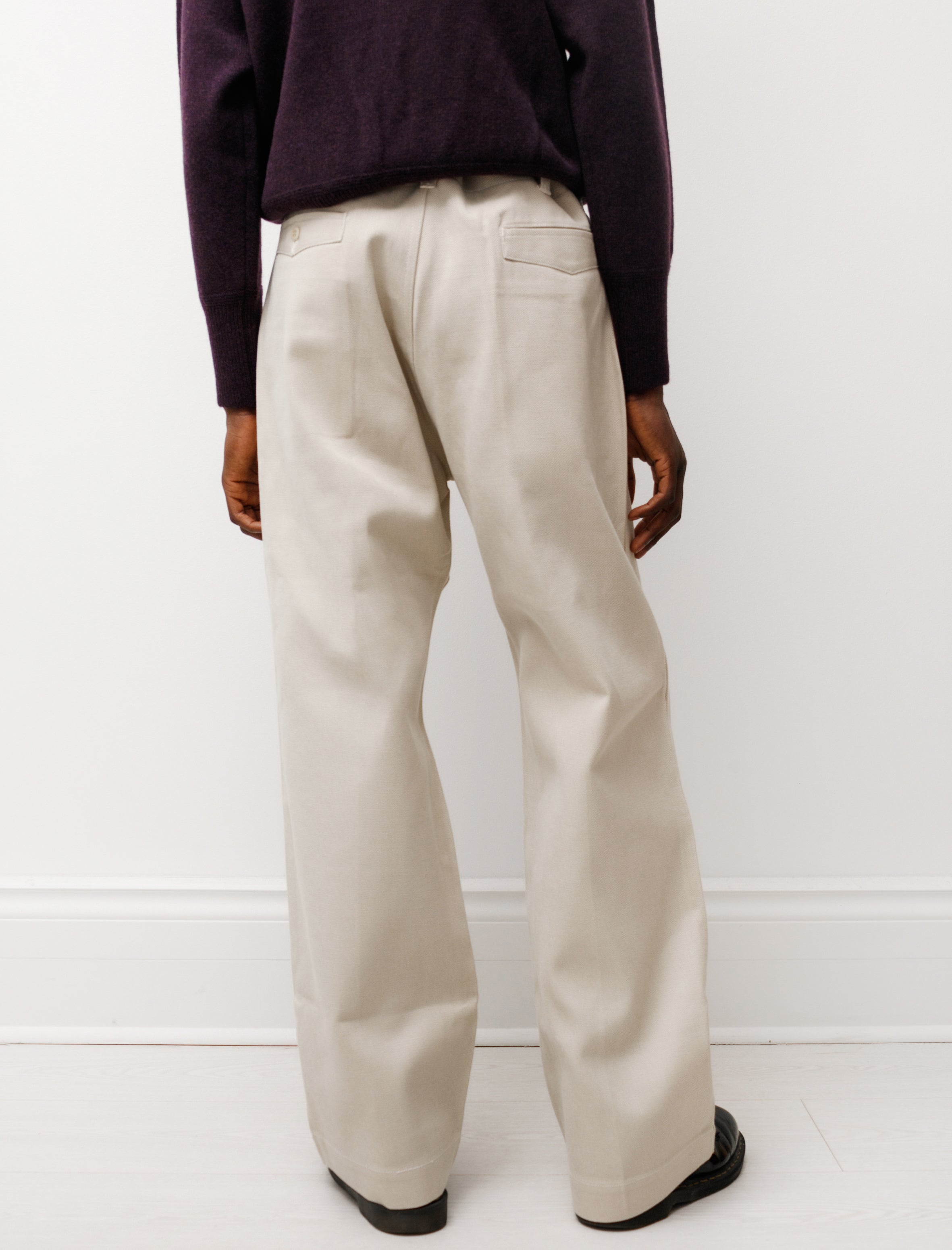 Taiga Takahashi Lot 202 Engineer Trousers - Ivory | Garmentory