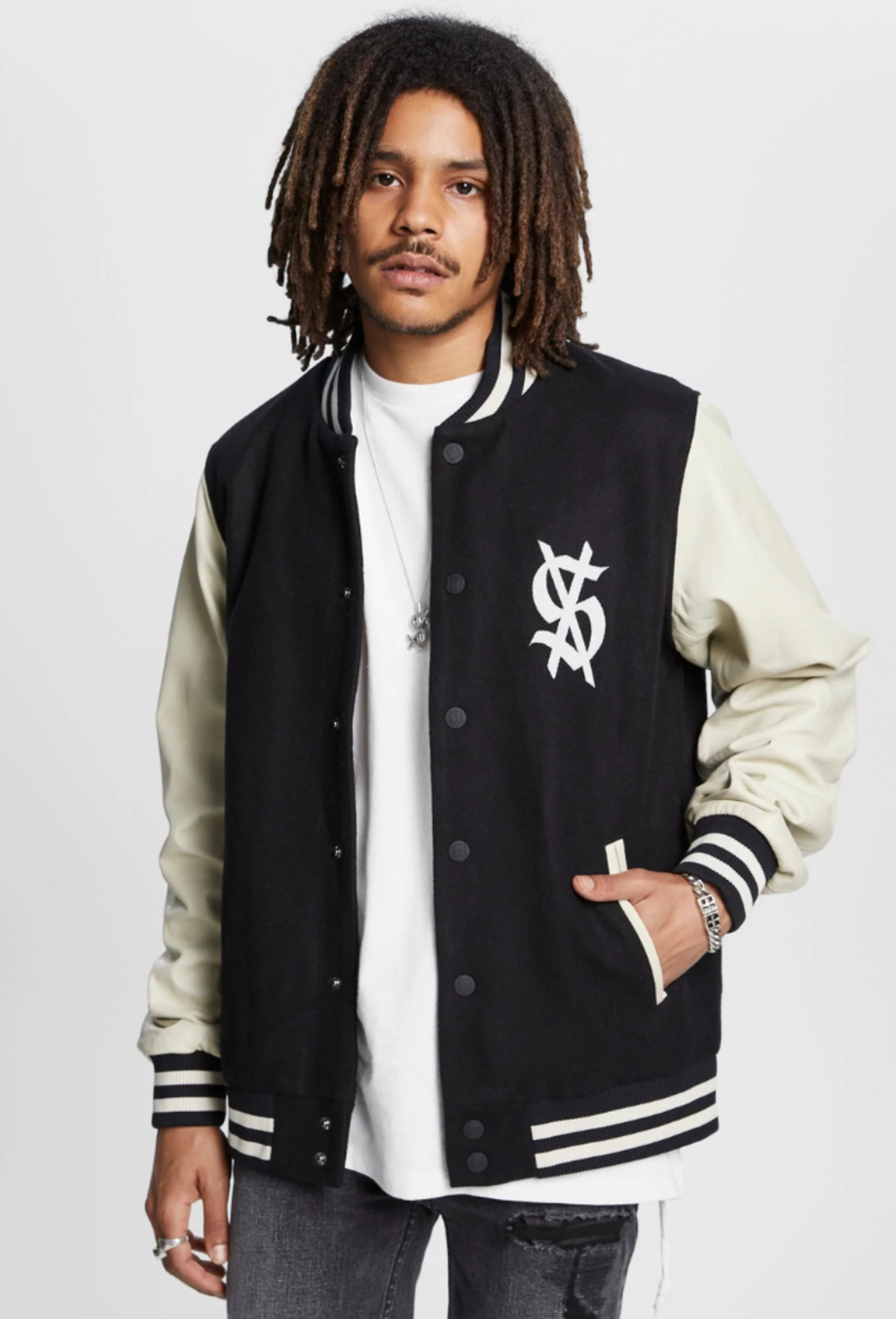 Ksubi King Patch Letterman Jacket - Assorted | Garmentory