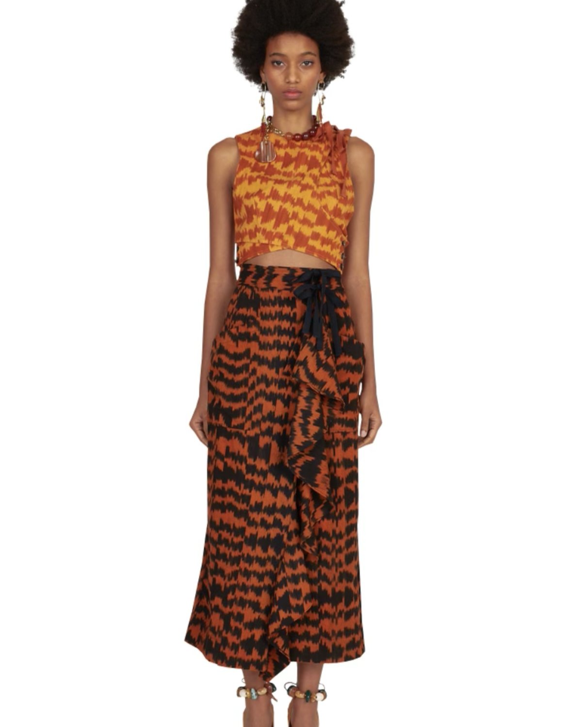 Ulla Johnson Nomika Skirt - Mahogany | Garmentory