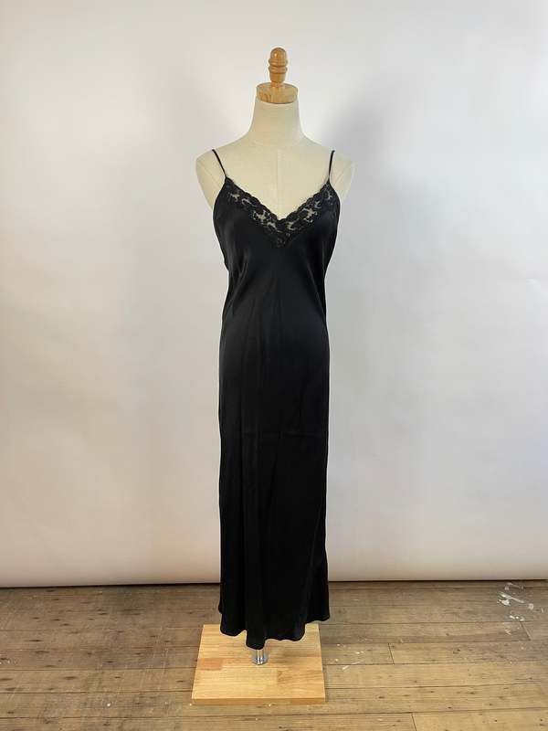 Vintage Silk Lace Slip - Black | Garmentory