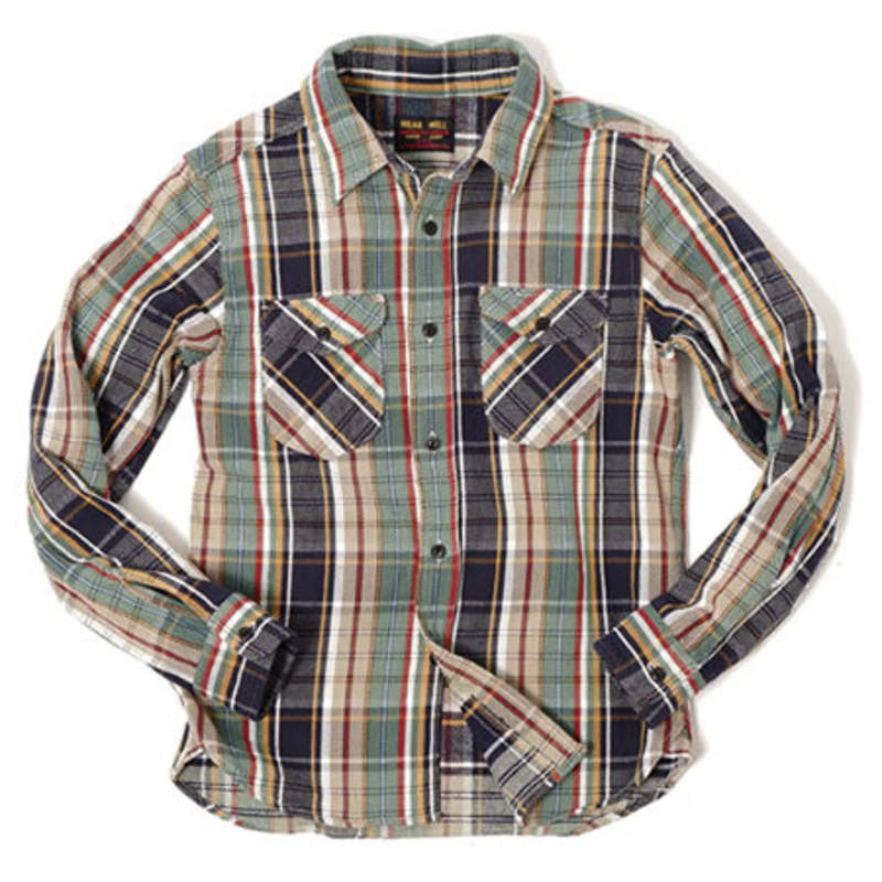 UES Heavy Flannel Shirt - C-Type Navy | Garmentory