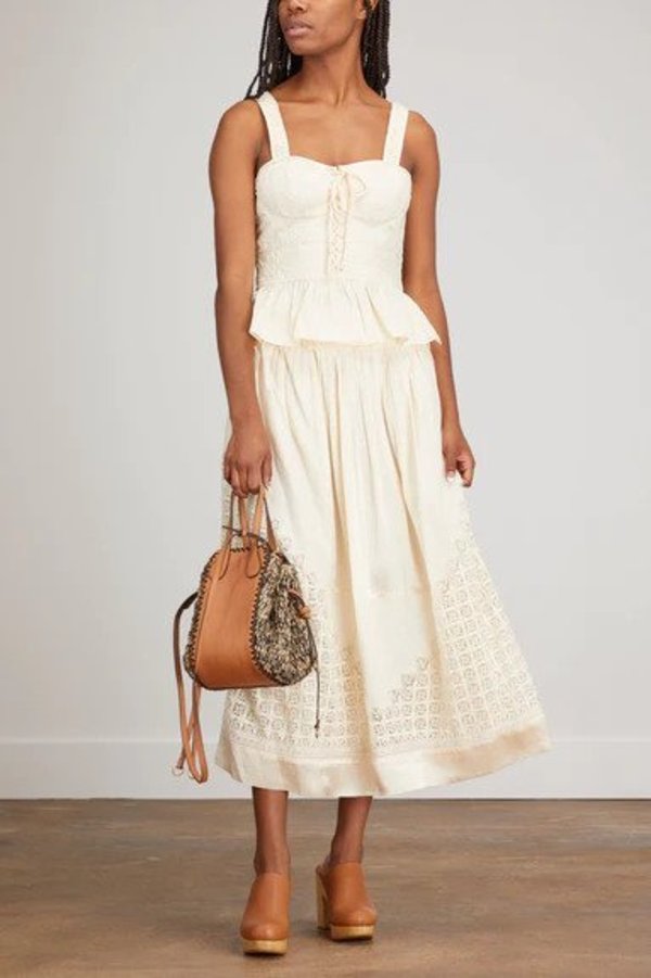 Ulla Johnson Orla Top - Ivory | Garmentory