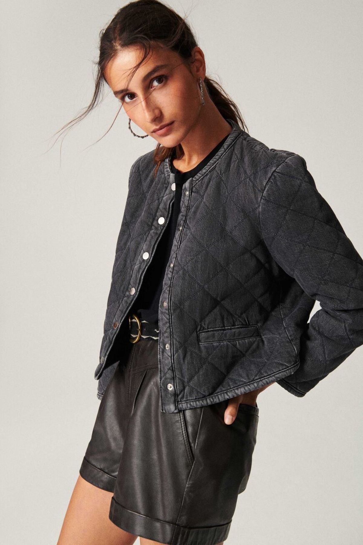 Ba&sh Gladys Jacket - Blackstone | Garmentory