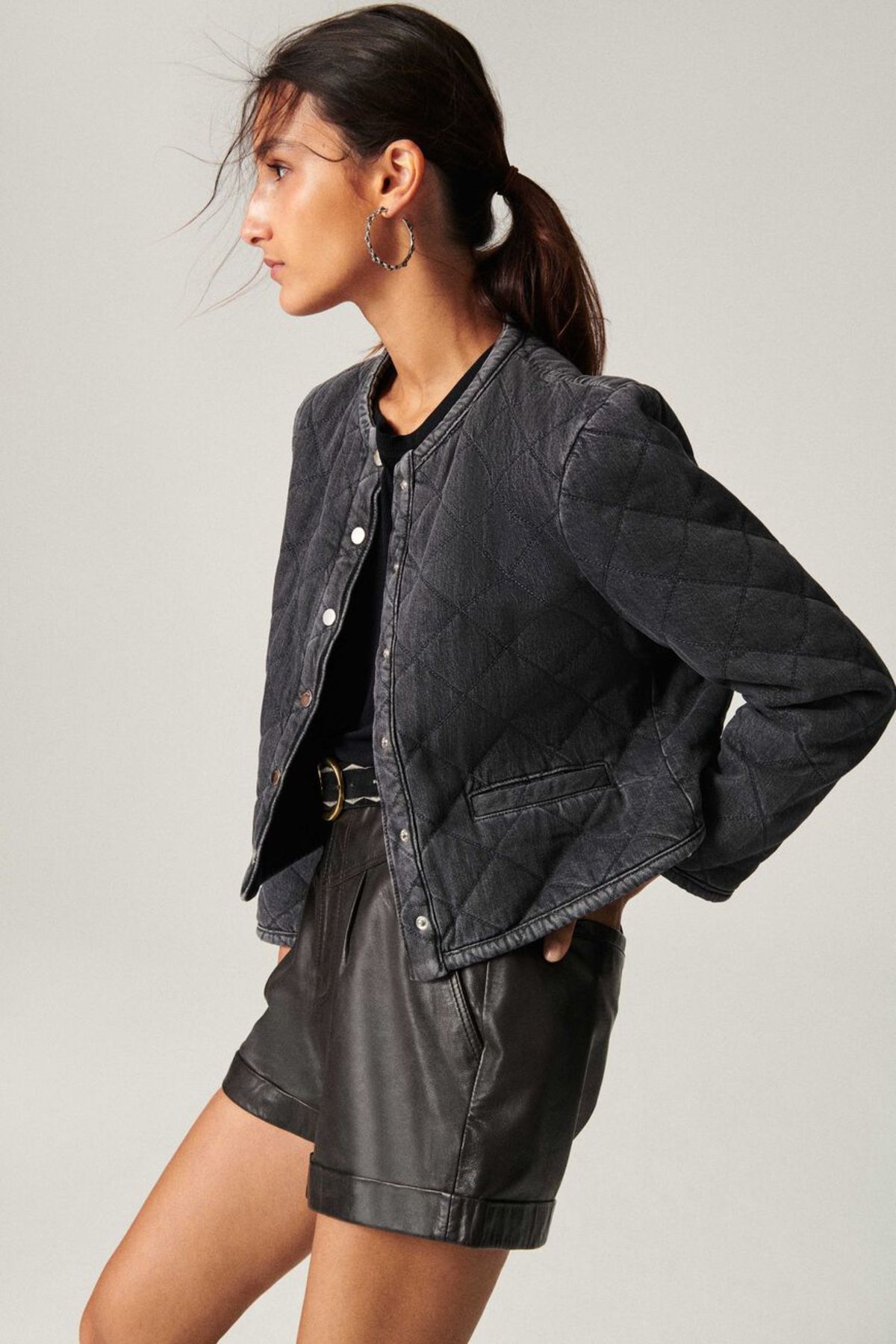 Ba&sh Gladys Jacket - Blackstone | Garmentory