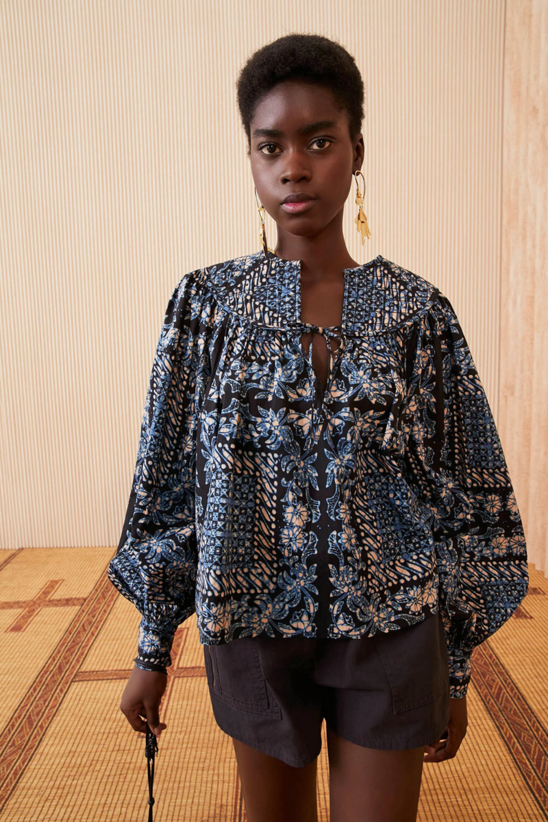 Ulla Johnson Satima Blouse - Azure | Garmentory