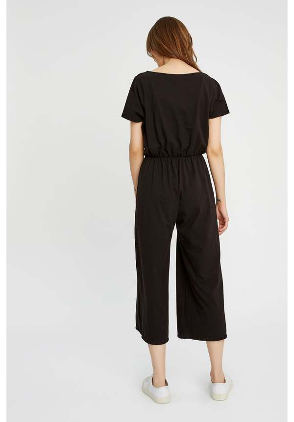 People Tree Evelyn Wide Leg Jumpsuit - Black | Garmentory