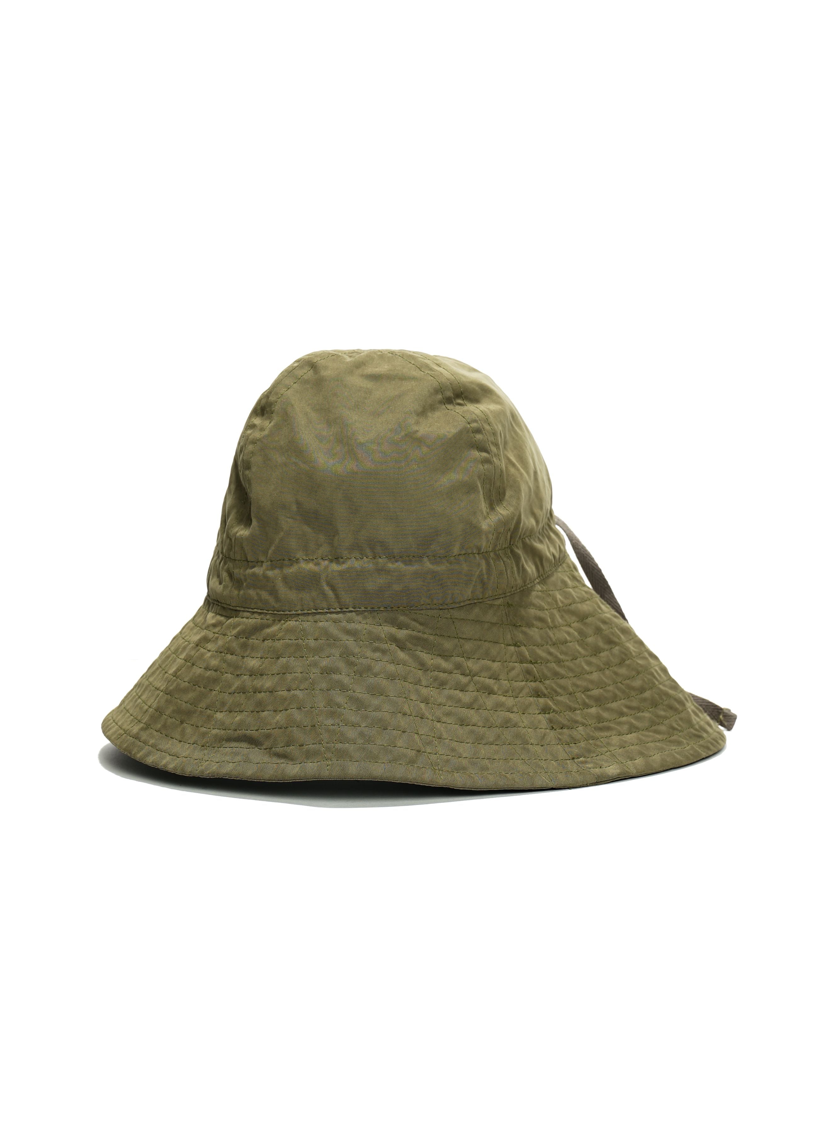 Engineered Garments PC Coated Cloth Keeper Hat - Olive | Garmentory