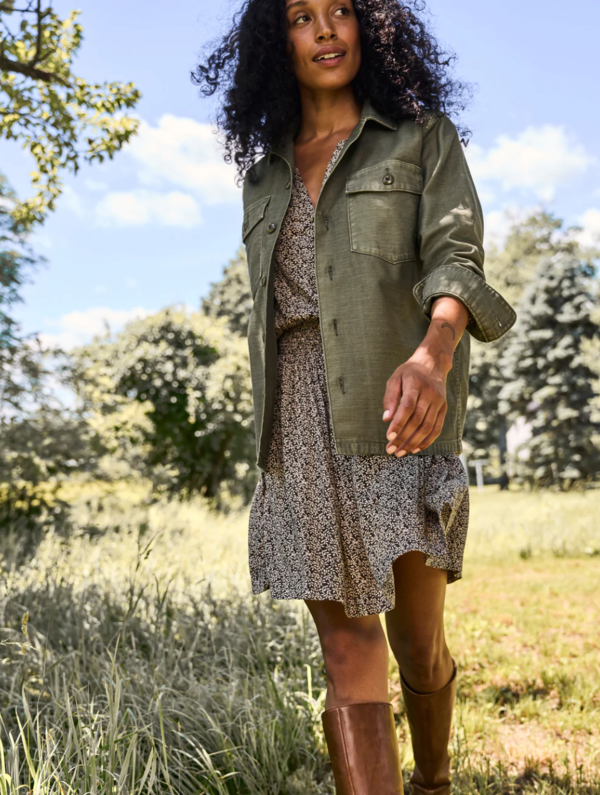 Faherty Montara Dress - Leaf Batik | Garmentory