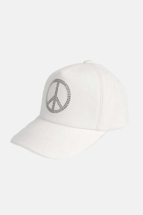 Lucien Pellat-Finet Cap - Peace White | Garmentory
