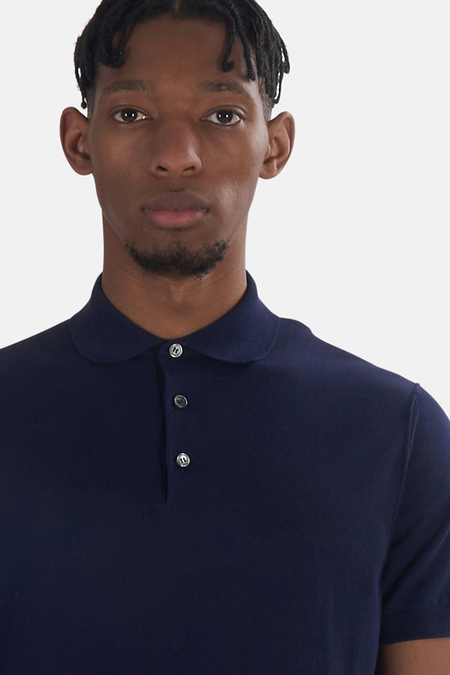 PRESIDENTS Knit Polo - Navy | Garmentory
