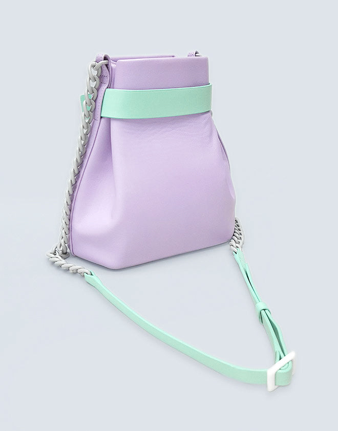 MATTER MATTERS Mini Bucket Chained Bag - Lilac | Garmentory