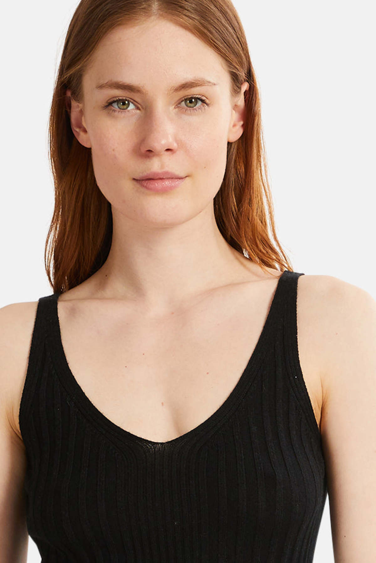 Naadam Ribbed Cashmere Tank - Black | Garmentory