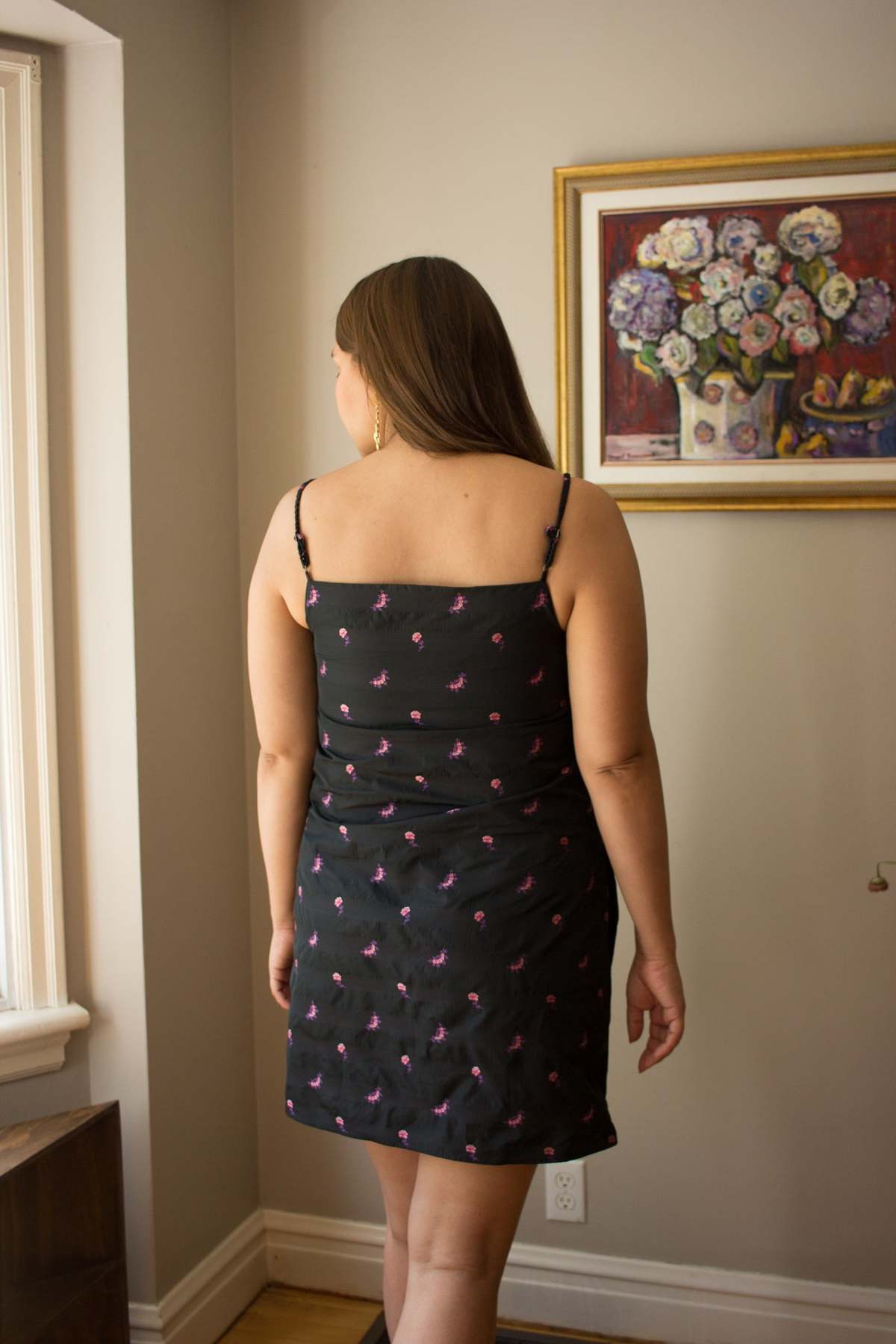 DorsaLi Mini Flower Power Dress - Galaxy Black | Garmentory