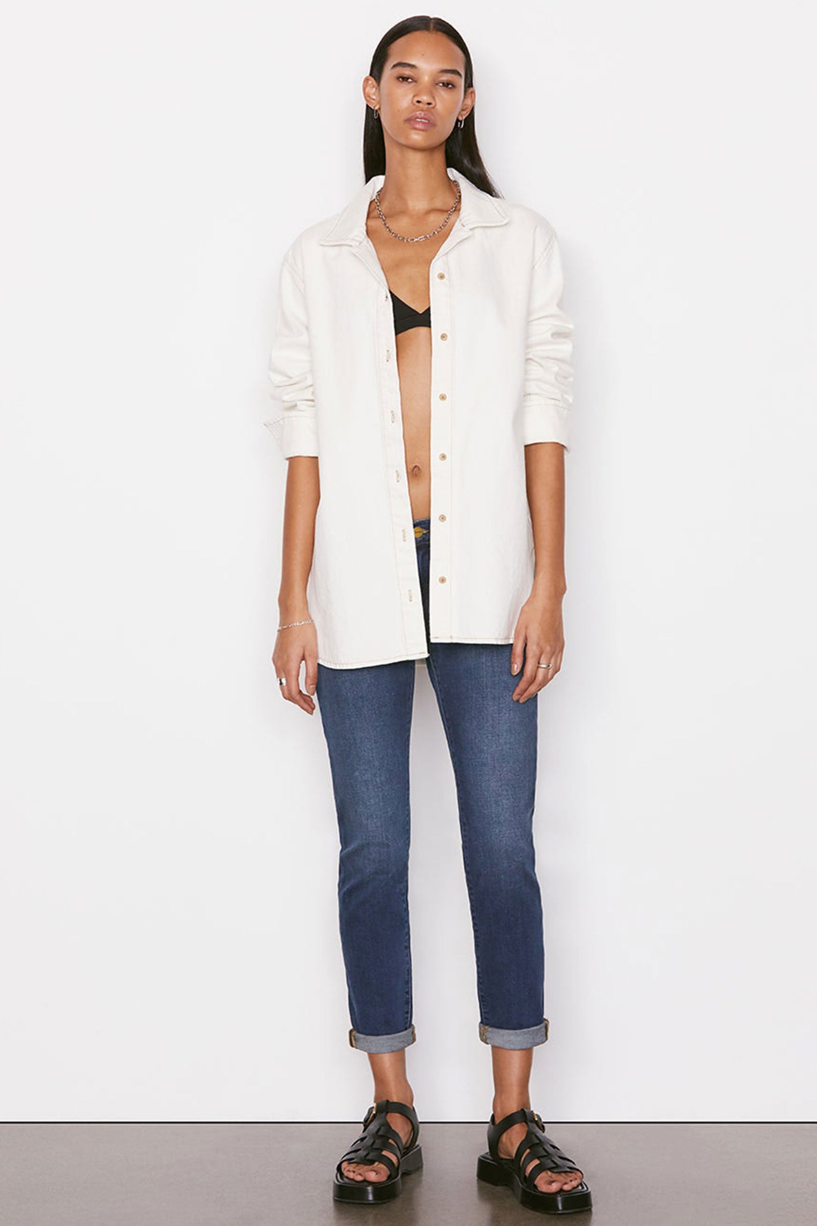 Frame Le Garcon - Azure | Garmentory