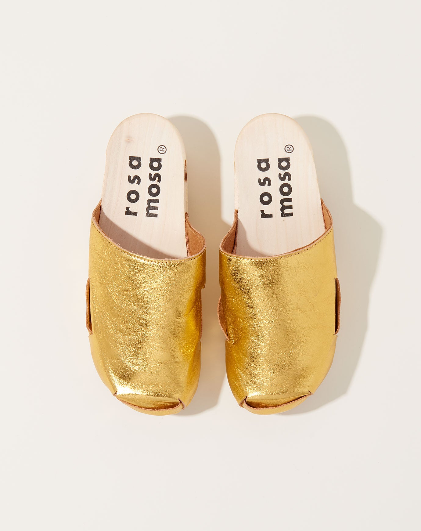 Rosa Mosa Donau Simple Clog - Metallic Gold | Garmentory