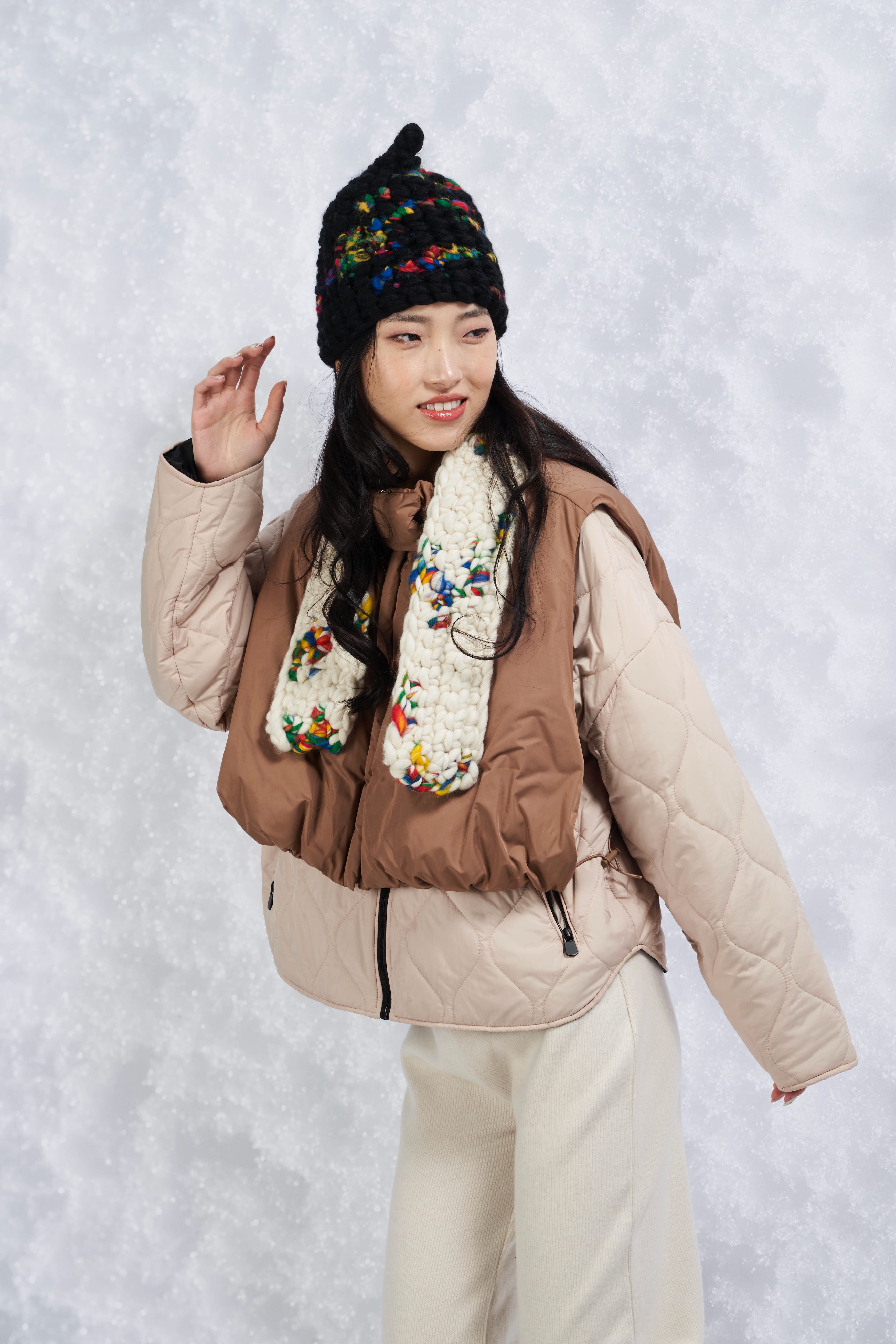 Mischa Lampert lego scarf - Cream | Garmentory