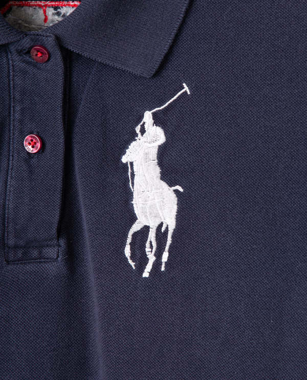 Vintage Polo Ralph Lauren Great Britain Big Pony Polo - Navy | Garmentory