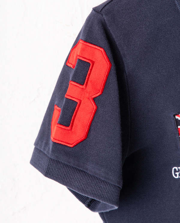 Vintage Polo Ralph Lauren Great Britain Big Pony Polo - Navy | Garmentory