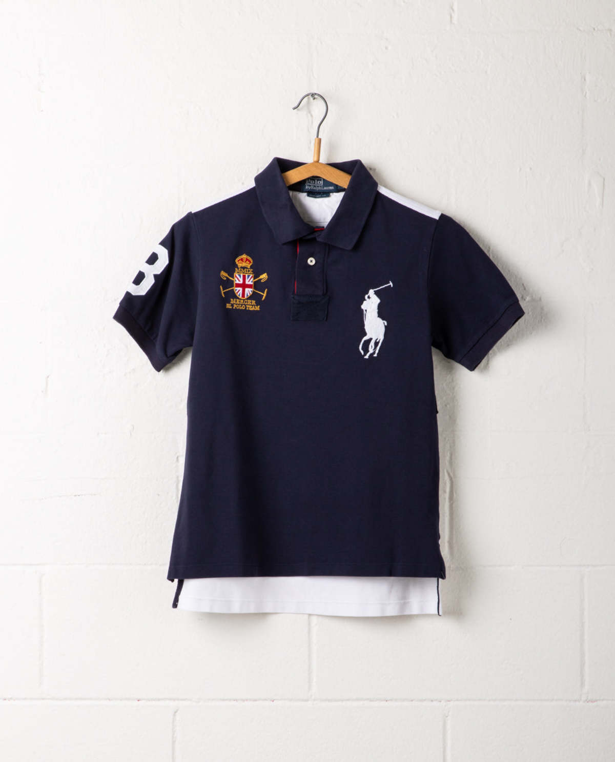 Polo Ralph Lauren Mercer Crest Big Pony Polo - Navy/White | Garmentory
