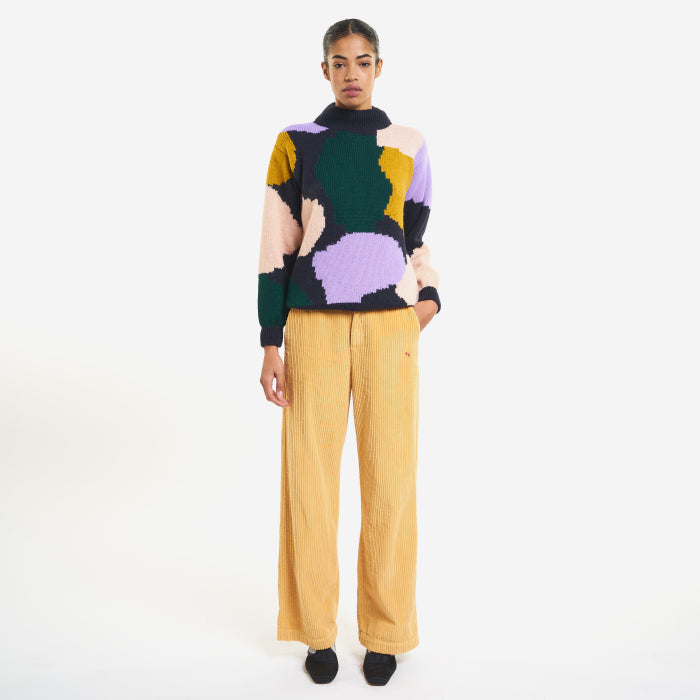Bobo Choses Woman Jacquard High Neck Sweater - Multicolour | Garmentory
