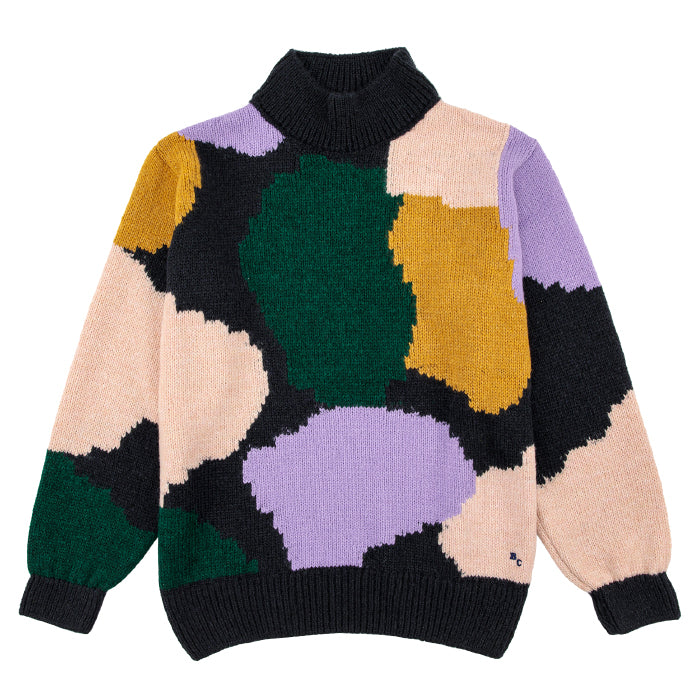 Bobo Choses Woman Jacquard High Neck Sweater - Multicolour | Garmentory