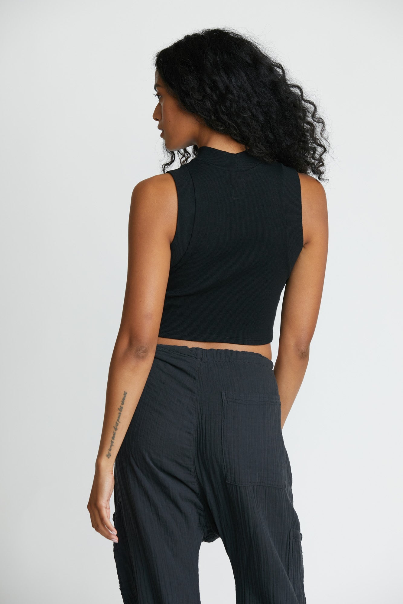 NSF Delphine Tank - Black | Garmentory
