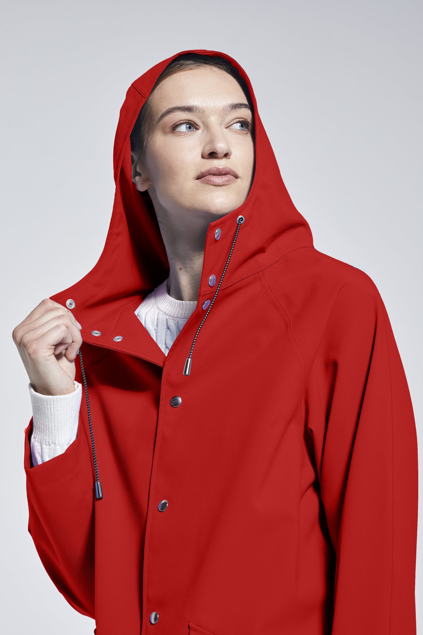 Ducktail Rainwear CITY RAINCOAT - RED | Garmentory