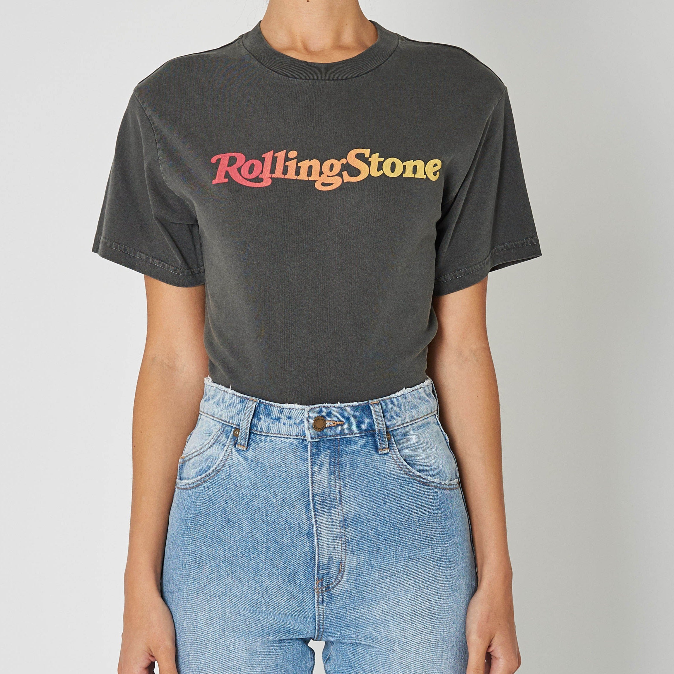 Rollas Fire Logo Tomboy Tee | Garmentory
