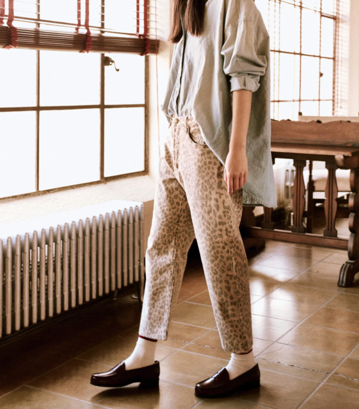 The Great. The Wayne Jean - Vintage Leopard | Garmentory