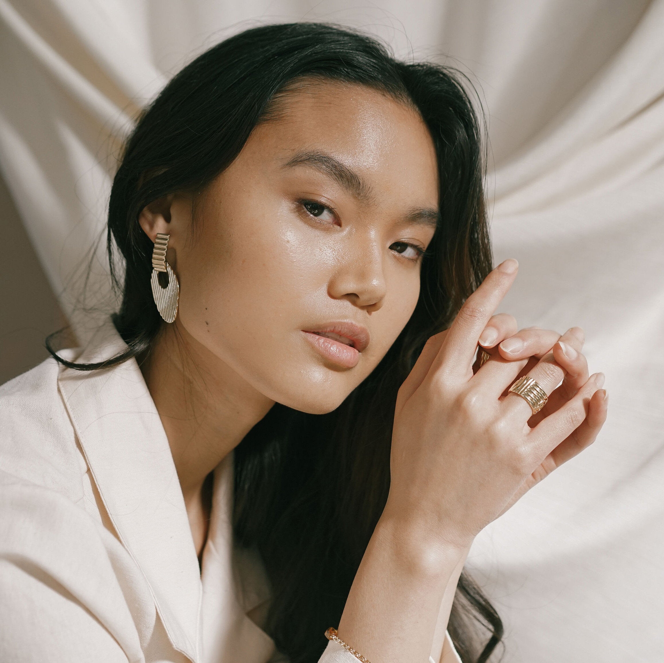 LINDSEY LEWIS Chloe Ring - Gold | Garmentory