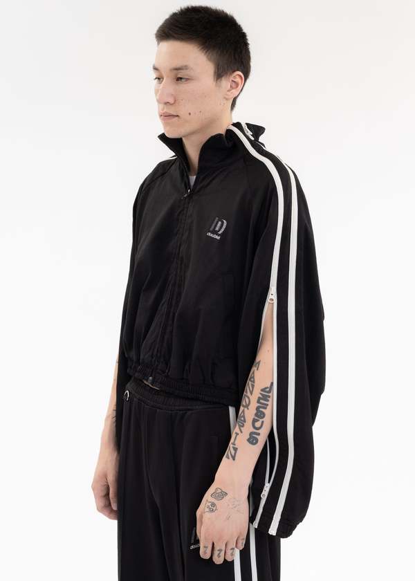 Doublet Zip Up Track Jacket - Black | Garmentory