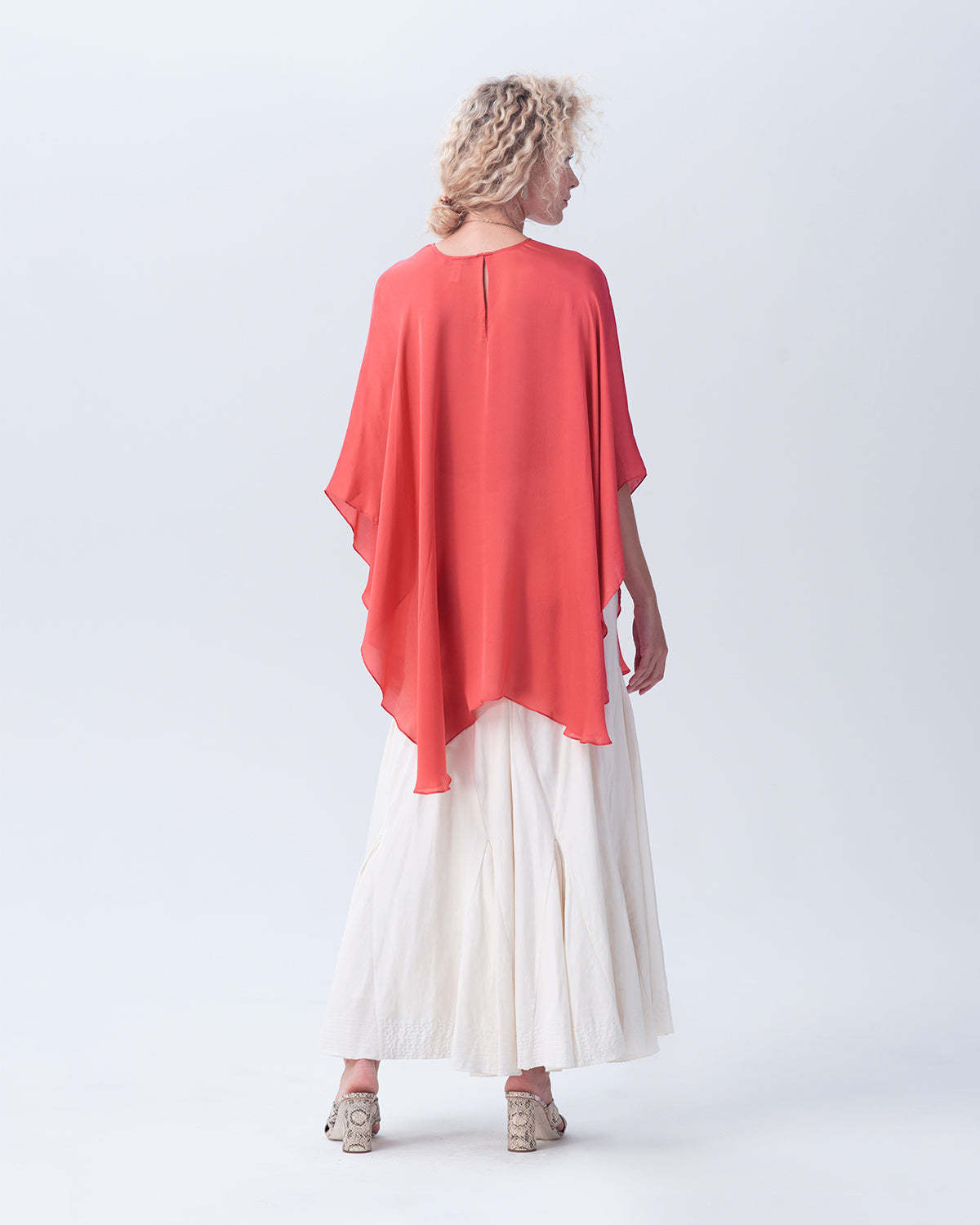 VOZ Apparel Silk Capelet | Garmentory