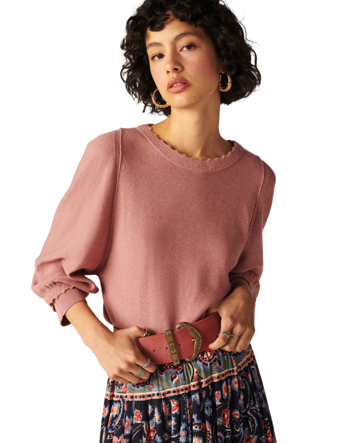 Ba&sh Delta Sweater - Rose | Garmentory