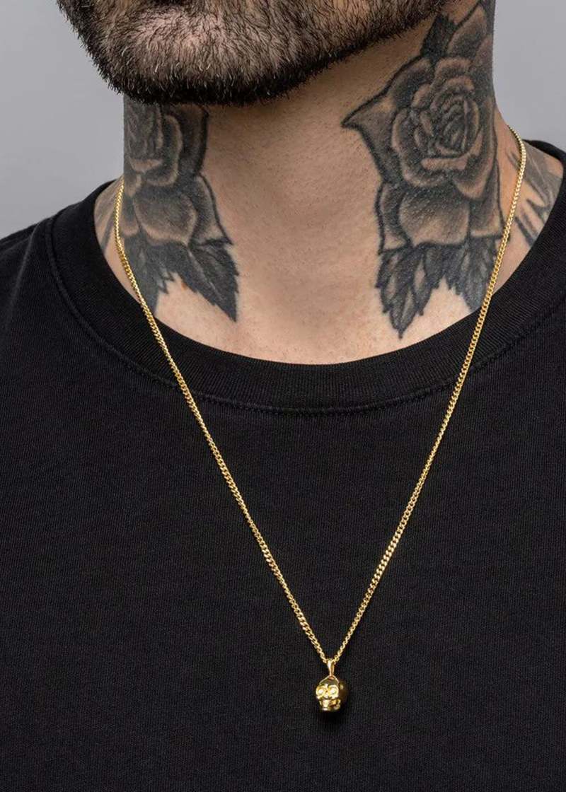 Awe Inspired Skull Diamond Necklace | Garmentory