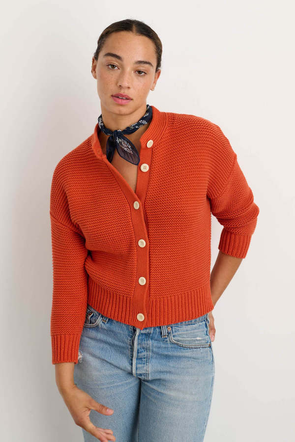 Alex Mill Nico Chunky Cardigan - Paprika | Garmentory