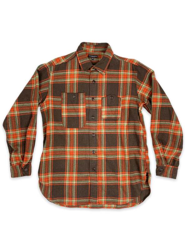 Engineered Garments WORK SHIRT- ORANGE | Garmentory