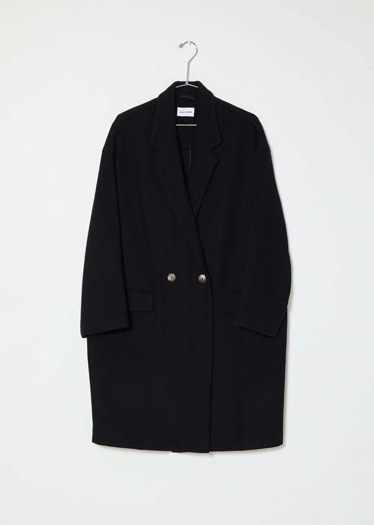 Atelier Delphine Daria Soft Wool Coat - Black | Garmentory