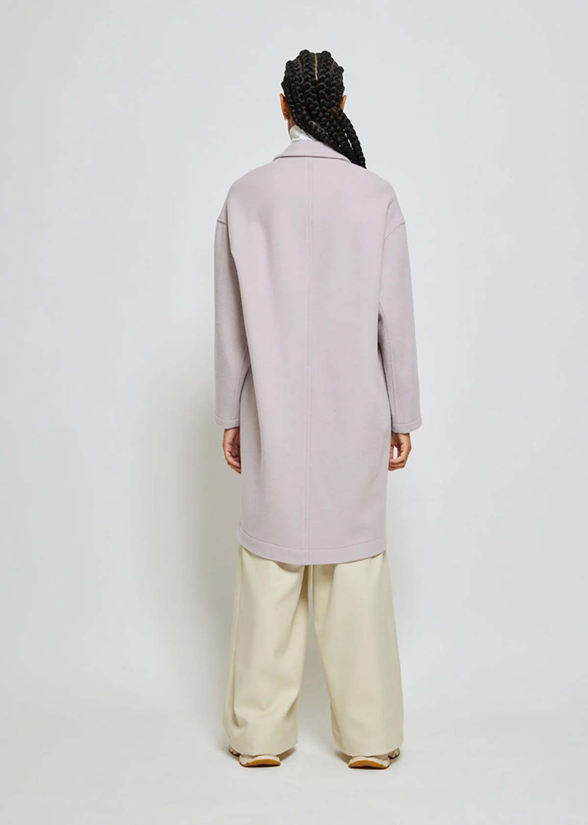 Atelier Delphine Daria Soft Wool Coat - Black | Garmentory