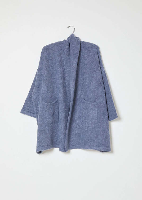 Atelier Delphine Haori Baby Alpaca Coat - Slate | Garmentory