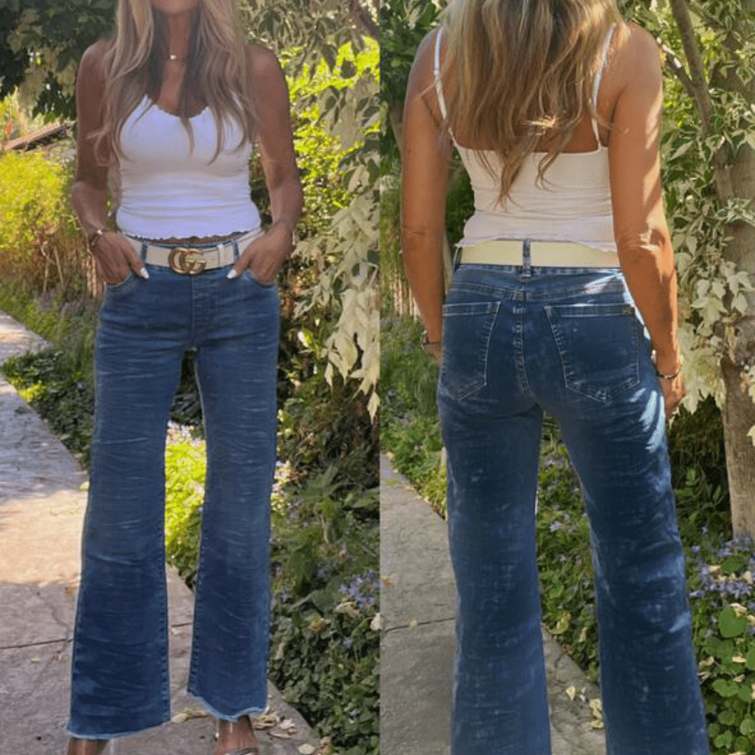 Bevy Flog Amanda Pant - Denim | Garmentory