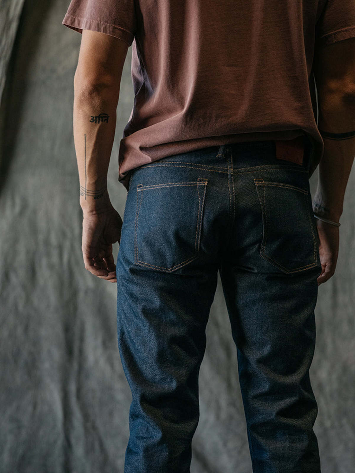 KATO Pen Slim Jeans - Natural Slub Indigo | Garmentory