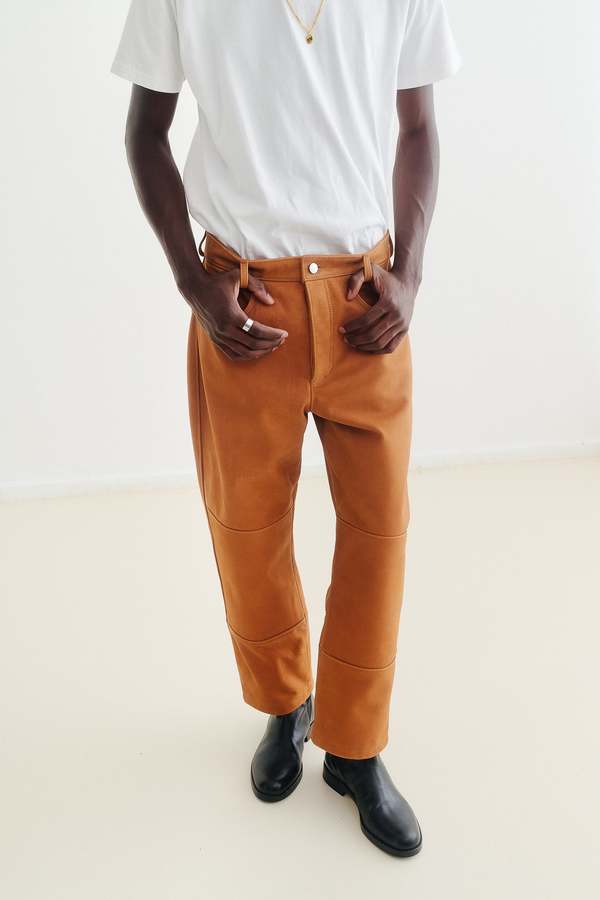 A Kind of Guise Sunderland Leather Pants - Butter Pecan | Garmentory