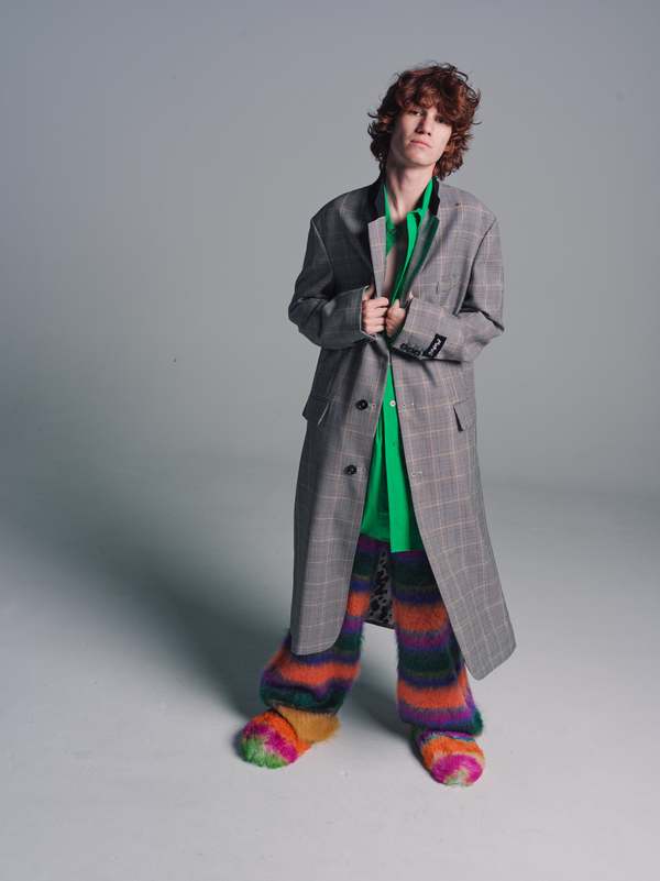 Marni Prince of Whales Check Reversible 3 Button Tailored Coat - Gray ...