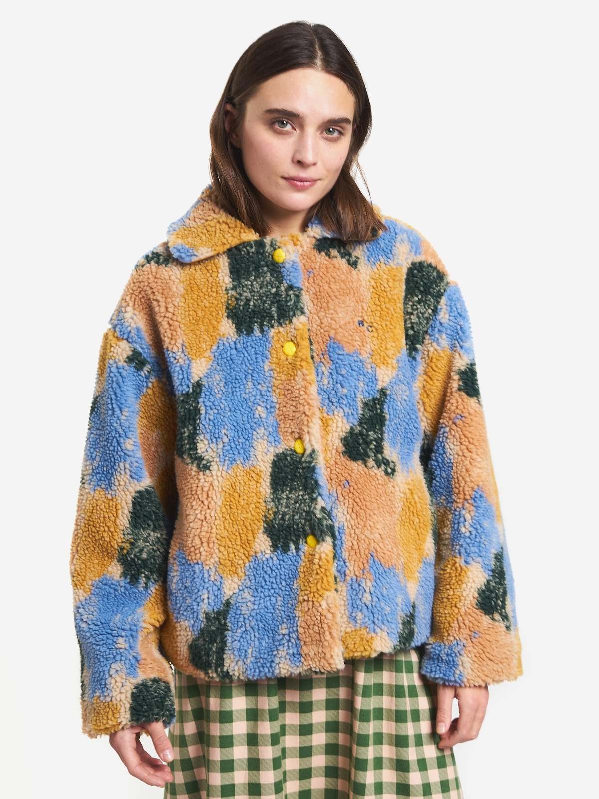 Bobo Choses Shadows Recycled Shearling Jacket - Multi | Garmentory