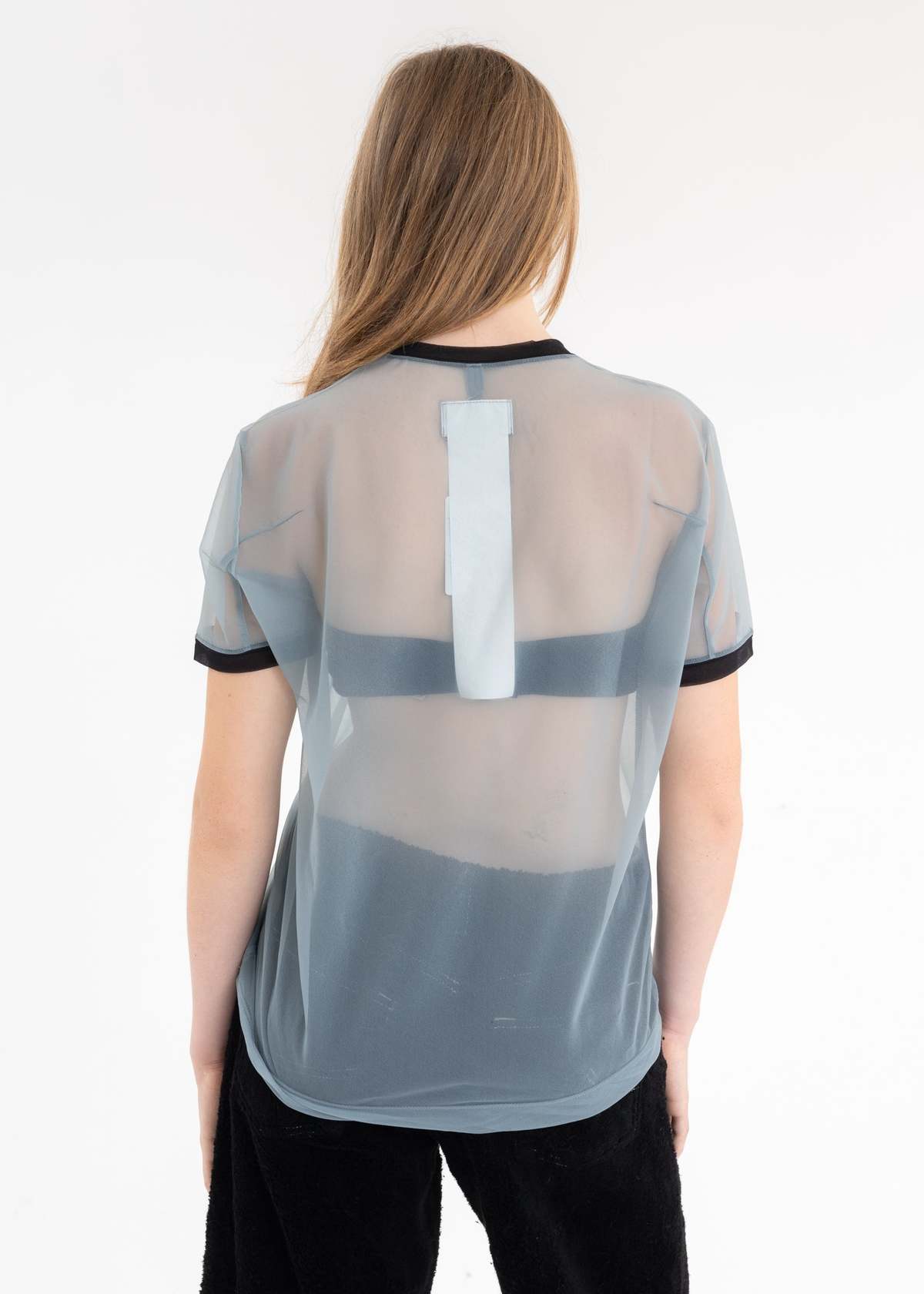 Doublet SEE-THROUGH PRINT T-SHIRT - Light Blue | Garmentory