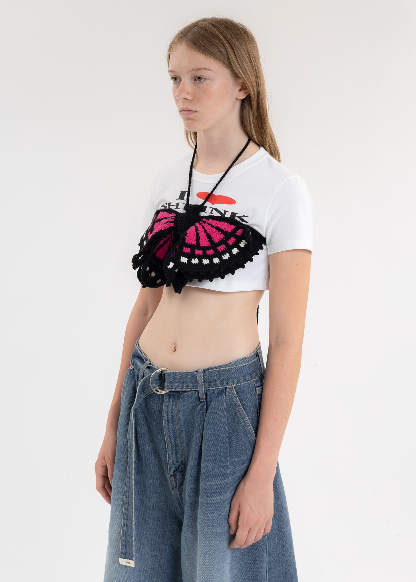Doublet HAND-CROCHET BUTTERFLY TOPS - Pink | Garmentory