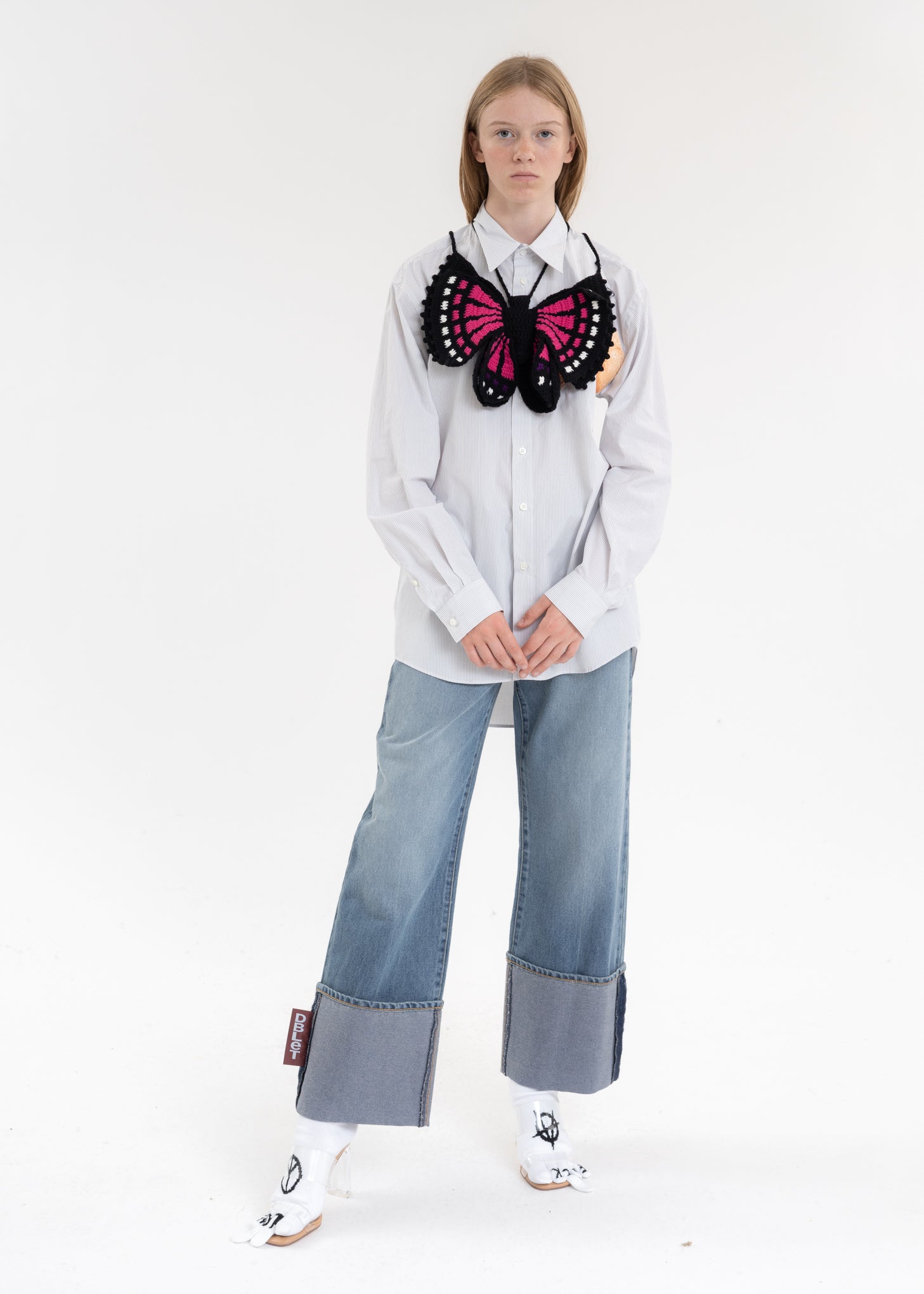 Doublet HAND-CROCHET BUTTERFLY TOPS - Pink | Garmentory