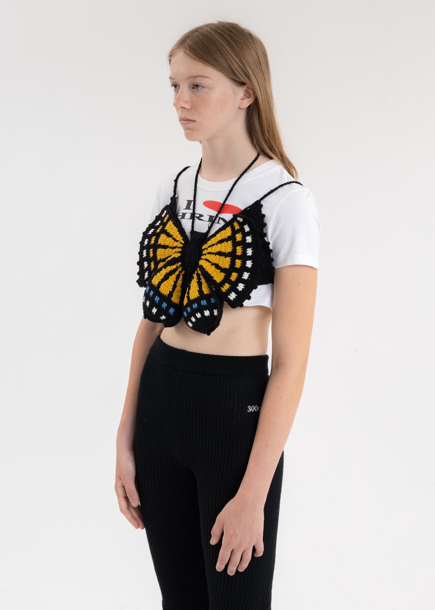 Doublet HAND-CROCHET BUTTERFLY TOPS - Yellow | Garmentory